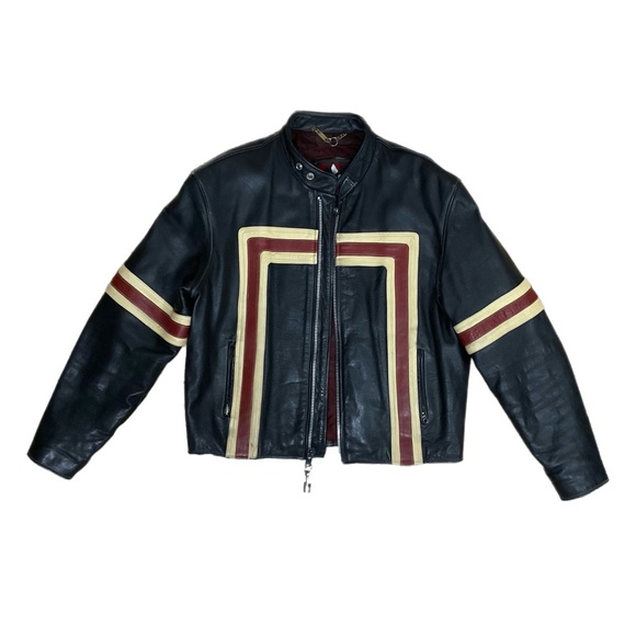 xpert | Jackets & Coats | Vintage Genuine Leather Xpert Racing Jacket ...